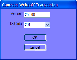 Contract Write Off