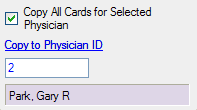 Physician Preference Card
