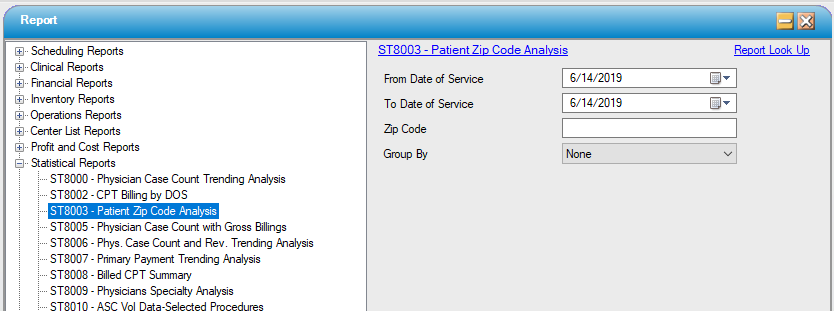 ST8003 – Patient ZIP Code Analysis