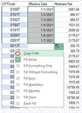Medicare Fee Schedule Update